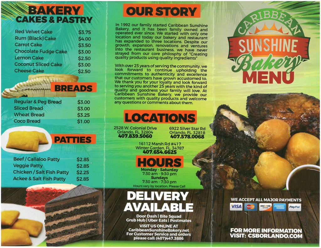 Caribbean Sunshine Bakery – The Saboscrivner