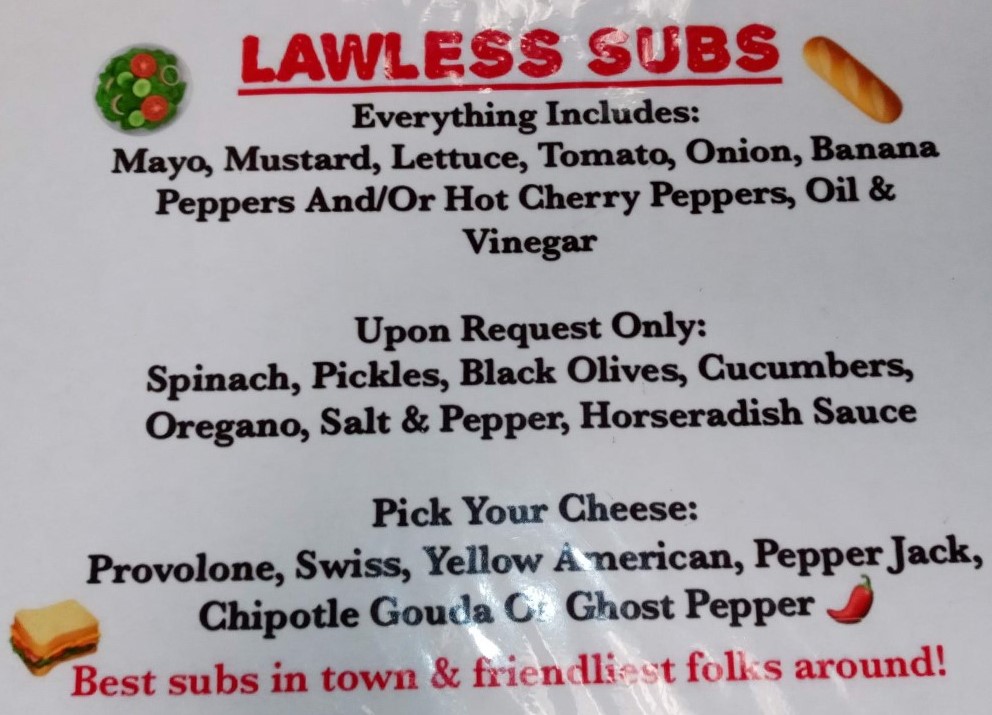 Lawless Subs – The Saboscrivner