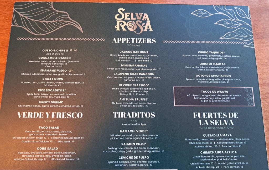 Selva Rosa Cocina and Bar – The Saboscrivner